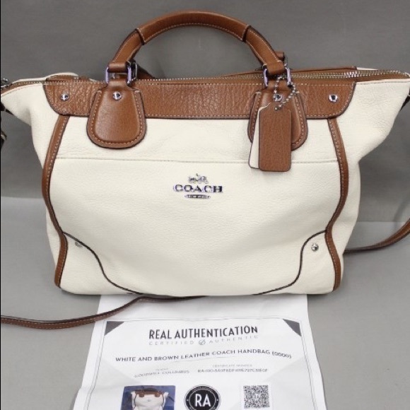 Coach | Bags | Authentic White Coach Handbag | Poshmark